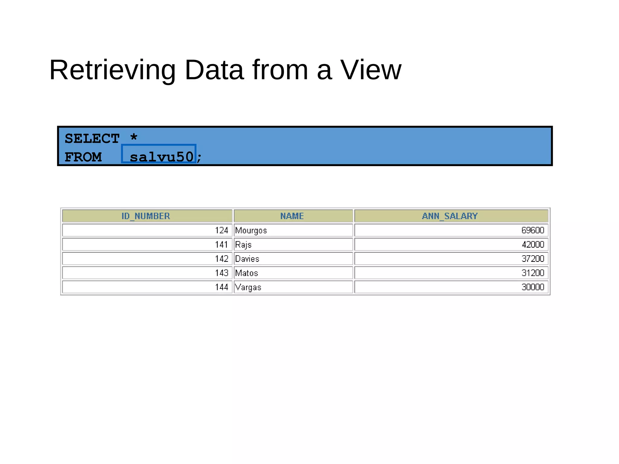Creating other schema objects | PPT