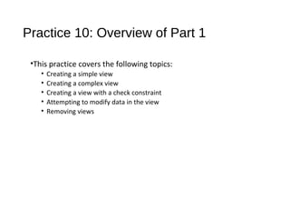 Creating other schema objects | PPT