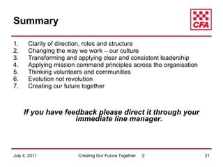 Creating our future together | PPT