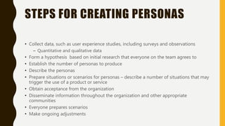 Creating Personas: For the Enrichment of the User Experience Community ...