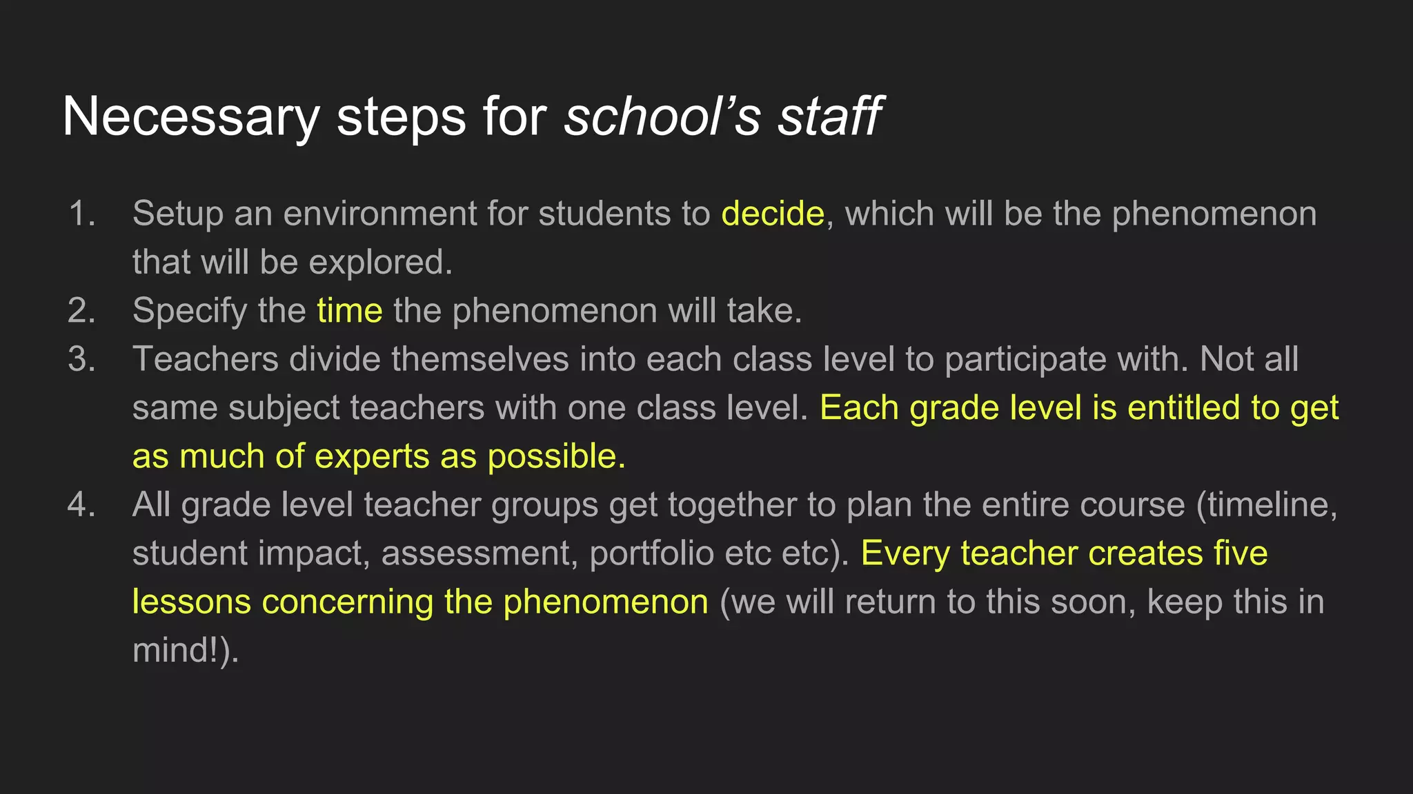 Creating phenomenon based learning course | PDF