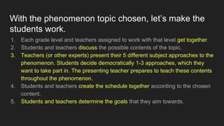 Creating phenomenon based learning course | PDF