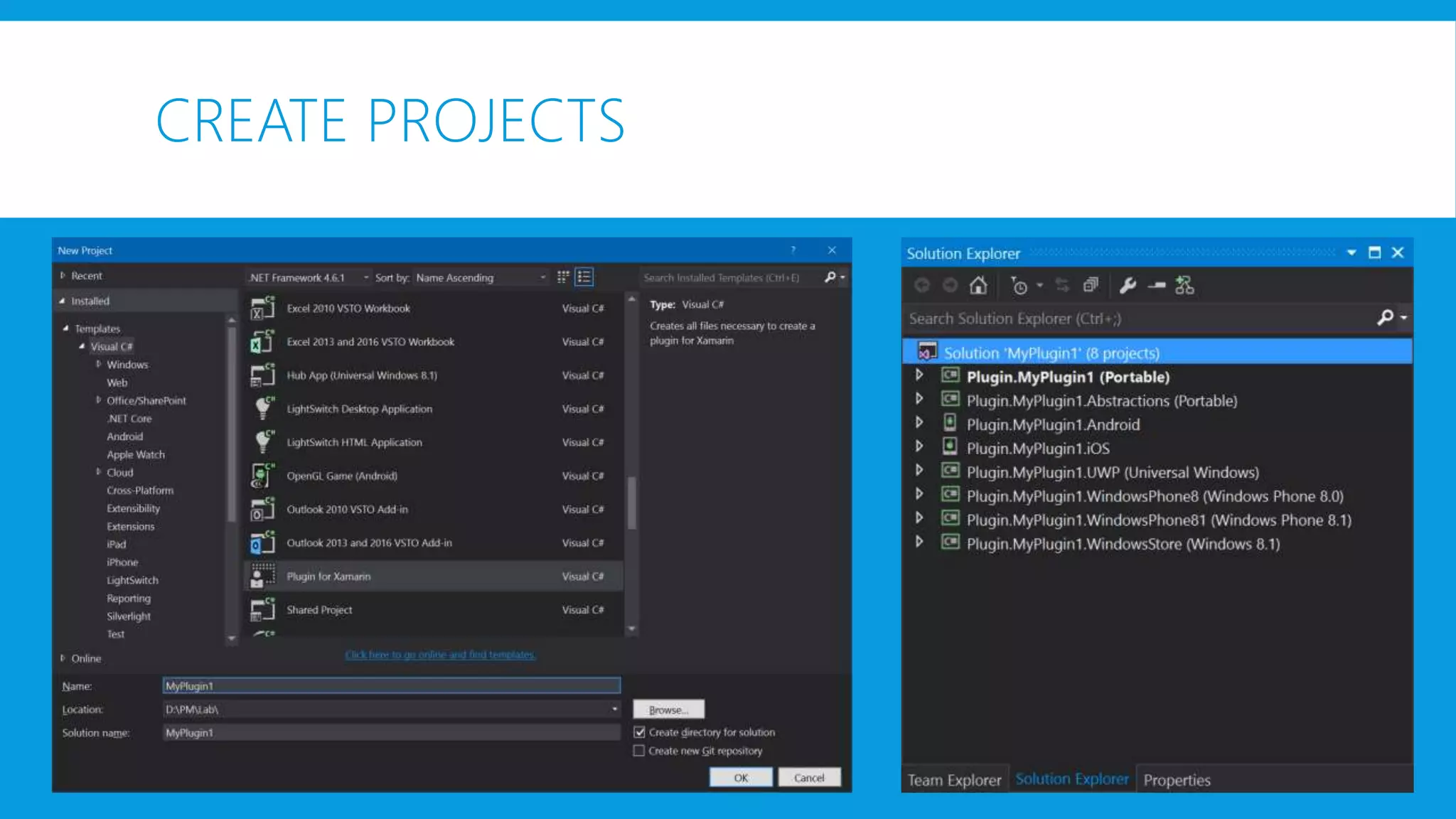 Unleash the power of code reuse - creating plugins for Xamarin | PPT
