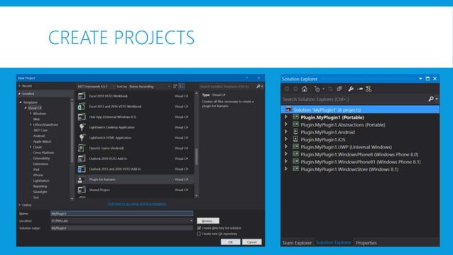 Unleash the power of code reuse - creating plugins for Xamarin | PPT