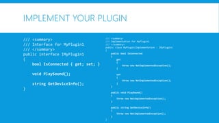 Unleash the power of code reuse - creating plugins for Xamarin | PPT ...