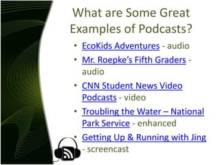 Creating podcasts | PPTX