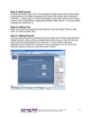 Creating powerpointslide | PDF