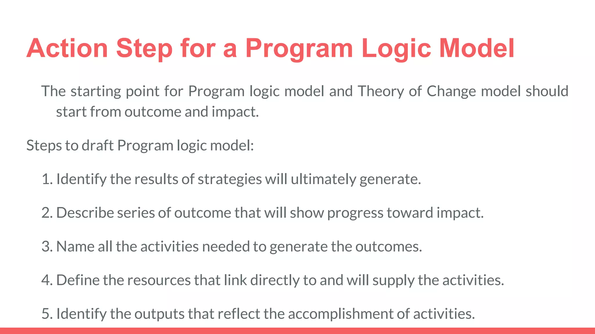 Creating program logic model | PPTX