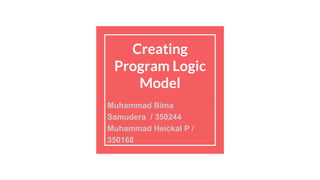 Creating program logic model | PPTX