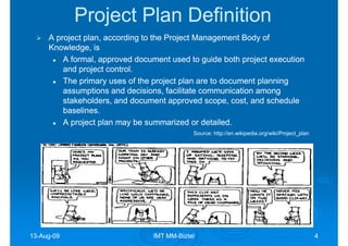 IMT Lecture:Creating Project Plans To Focus Product Development.Mm ...