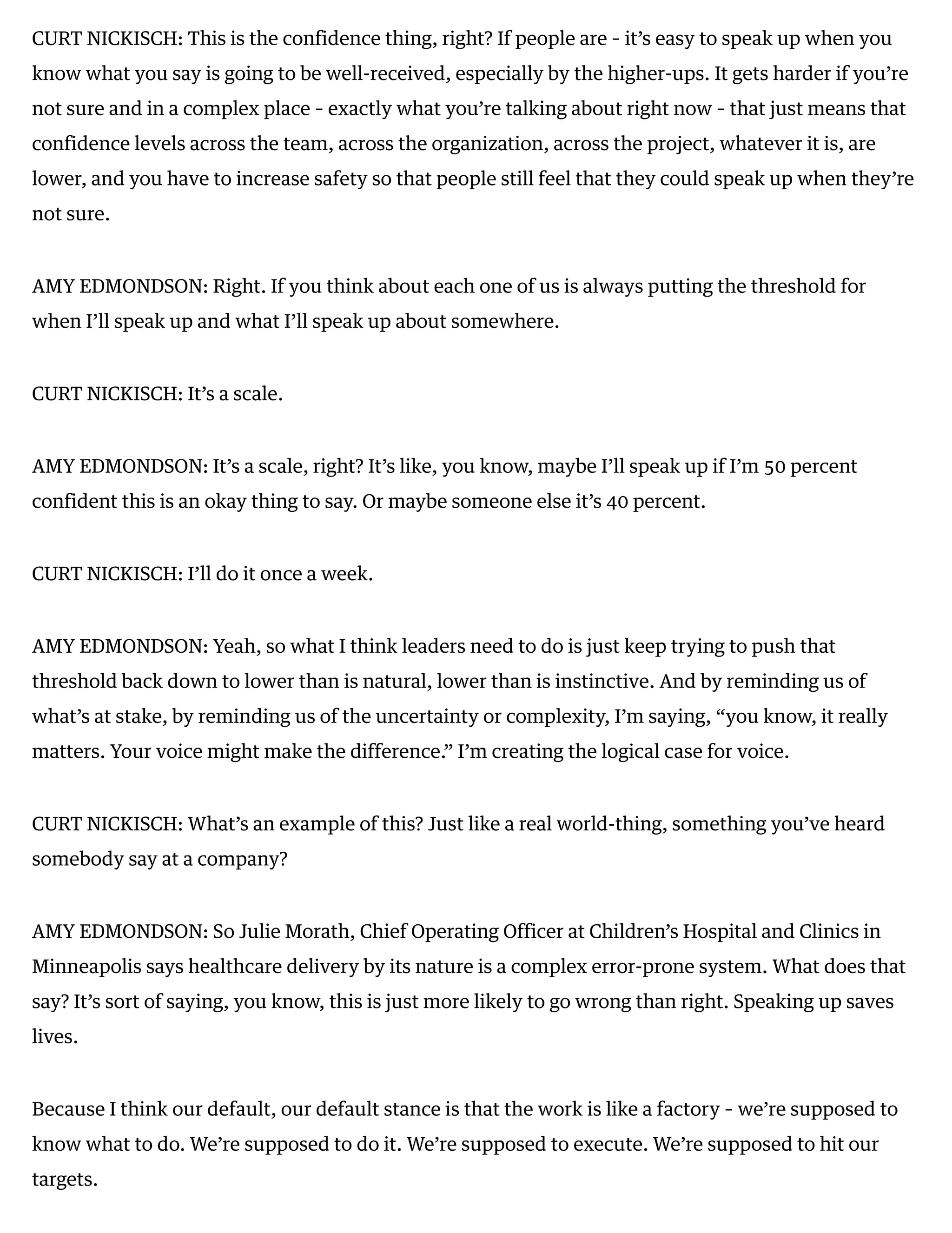 Creating psychological safety in the workplace a. edmondson | PDF
