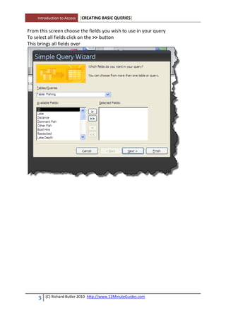 Creating queries in_access_2007_ecdl | PDF