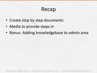 Creating Quick and Easy Step by Step Process Documents | PPTX