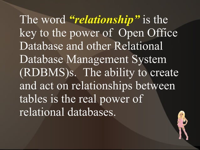 Creating relationships with tables | ODP
