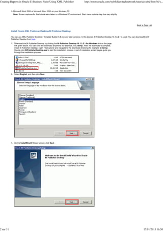 Creating reports in oracle e business suite using xml publisher | PDF