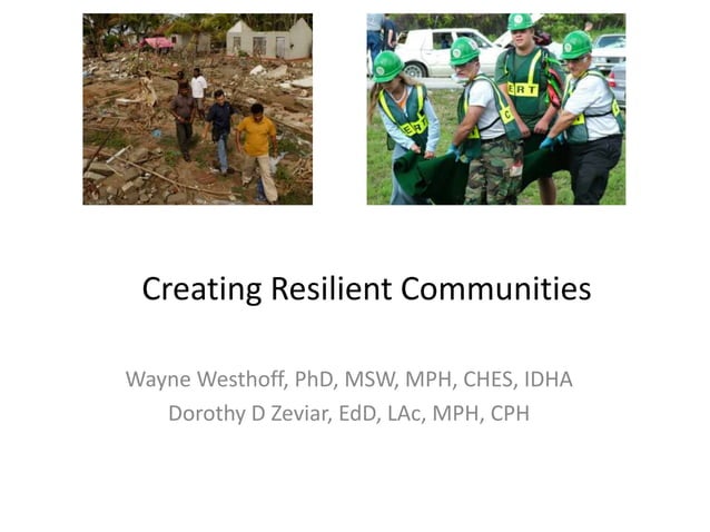 Creating Resilient Communities | PPTX