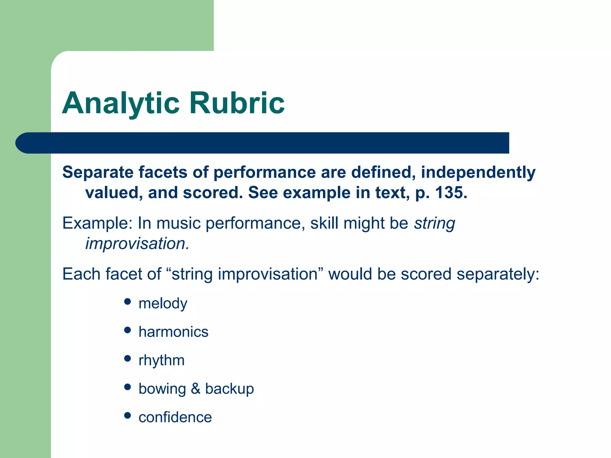 Creating rubrics | PPT