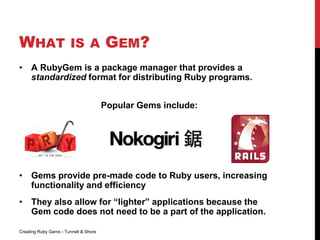 Creating Ruby Gems | PPT