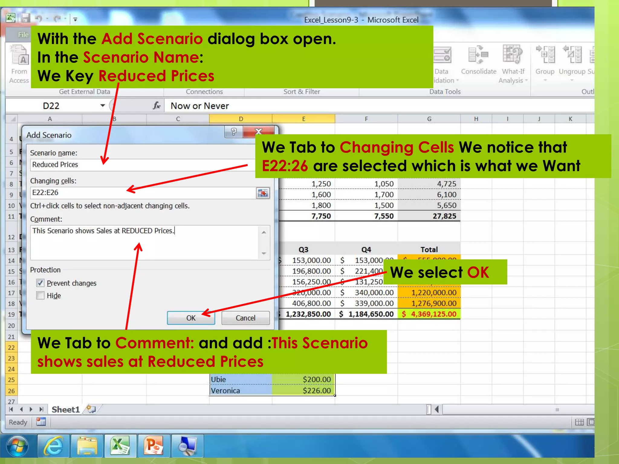 Creating scenario 18 | PPT