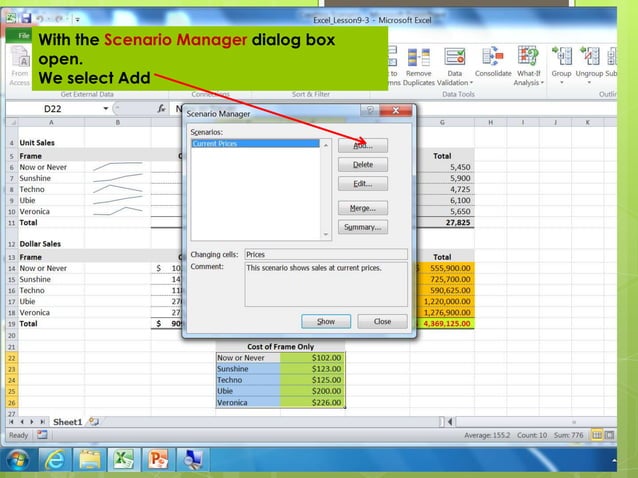 Creating scenario 18 | PPT