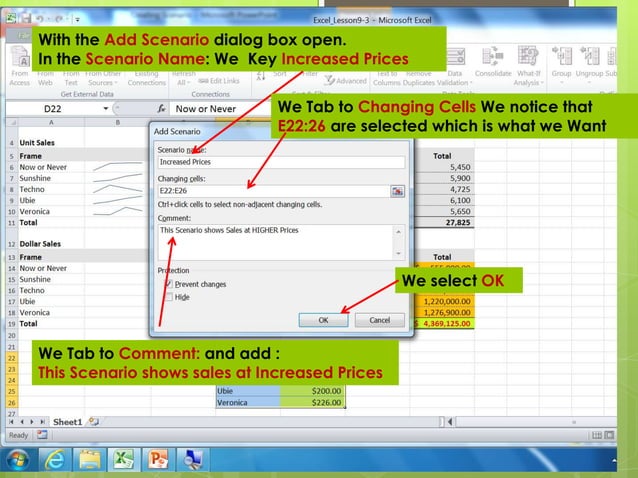 Creating scenario 18 | PPT
