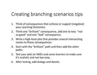 Creating e-learning scenarios | PDF