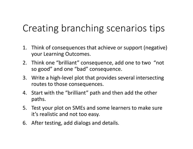 Creating e-learning scenarios | PDF