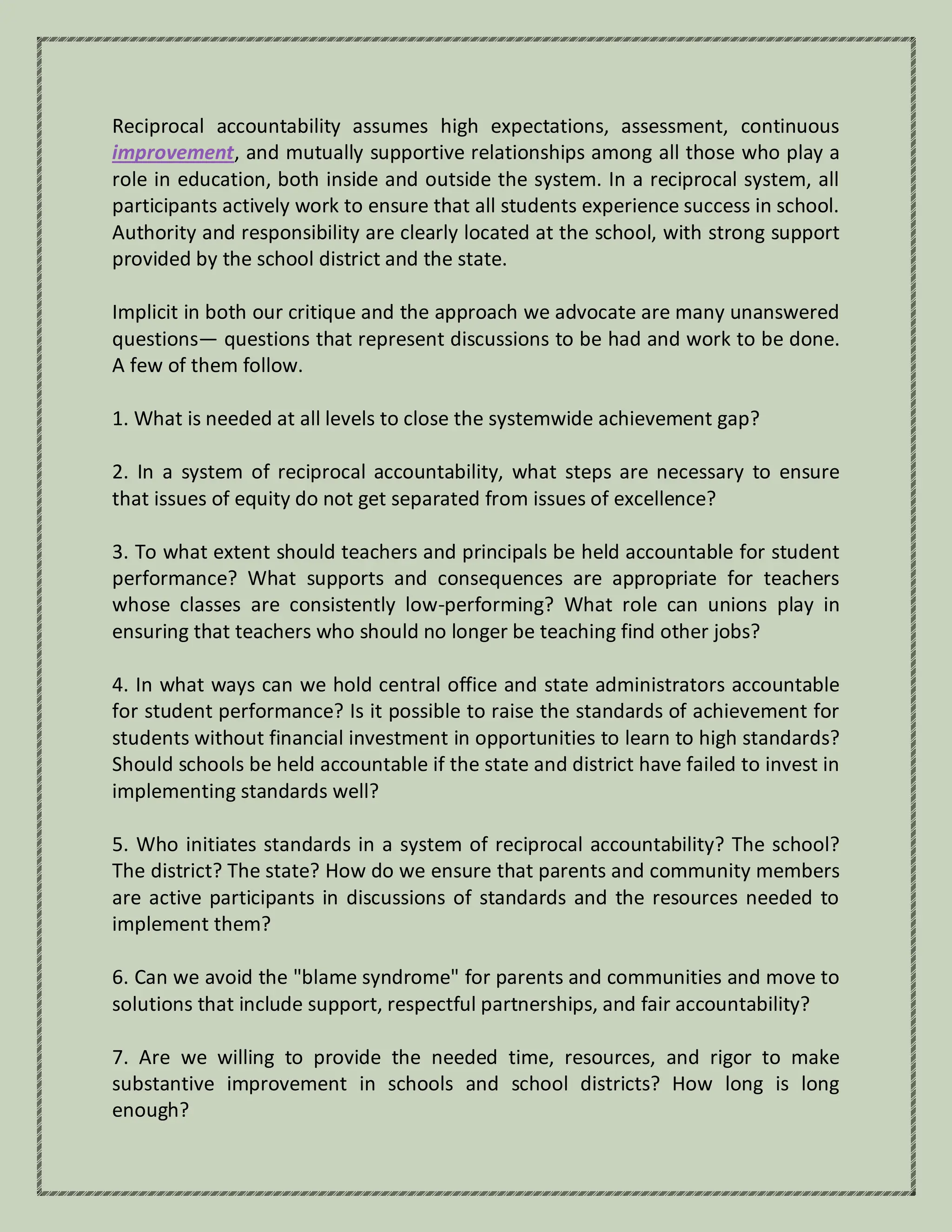 Creating Schools That Are Successful In Teaching And Learning | PDF