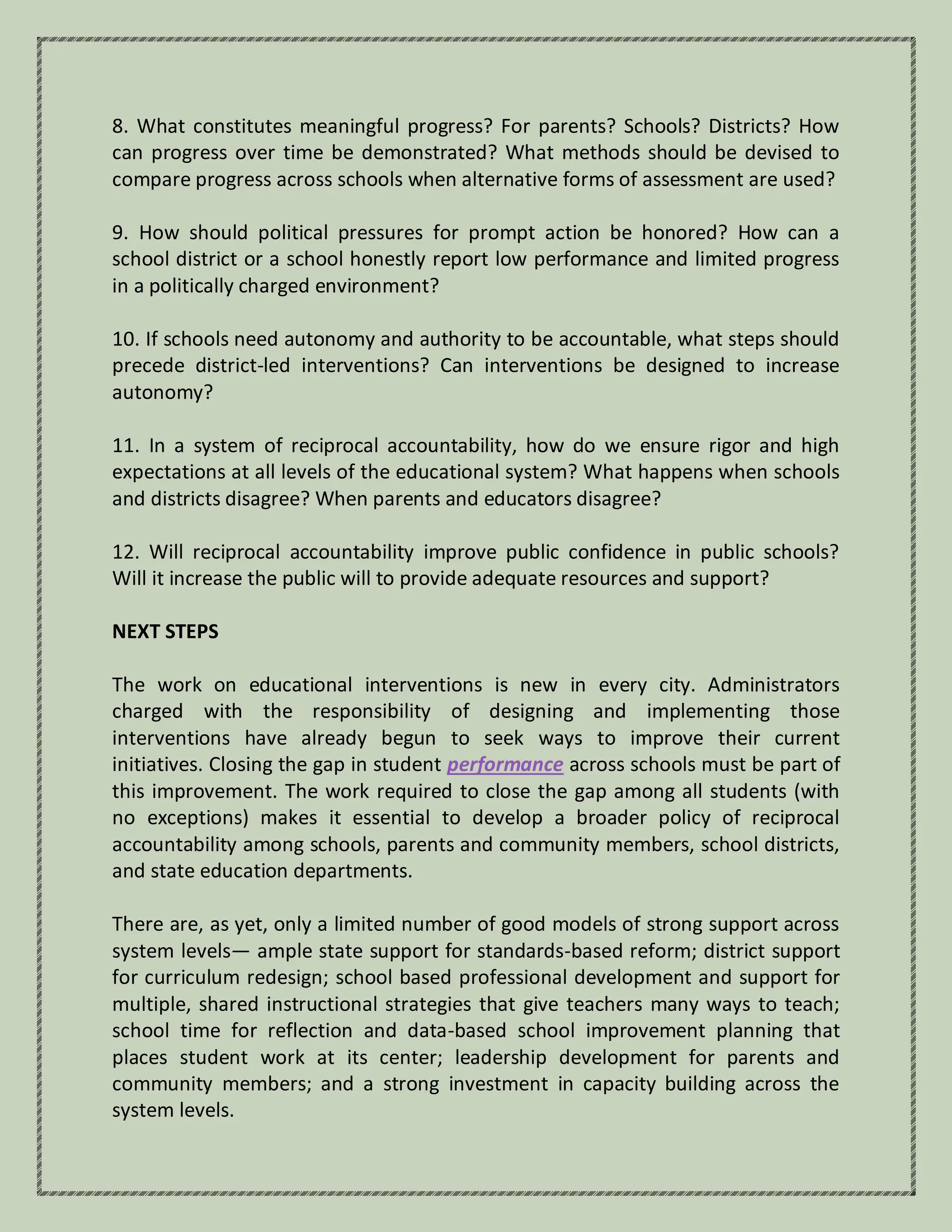Creating Schools That Are Successful In Teaching And Learning | PDF