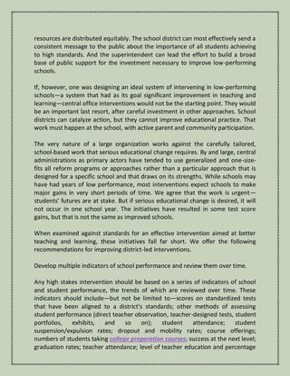 Creating Schools That Are Successful In Teaching And Learning | PDF