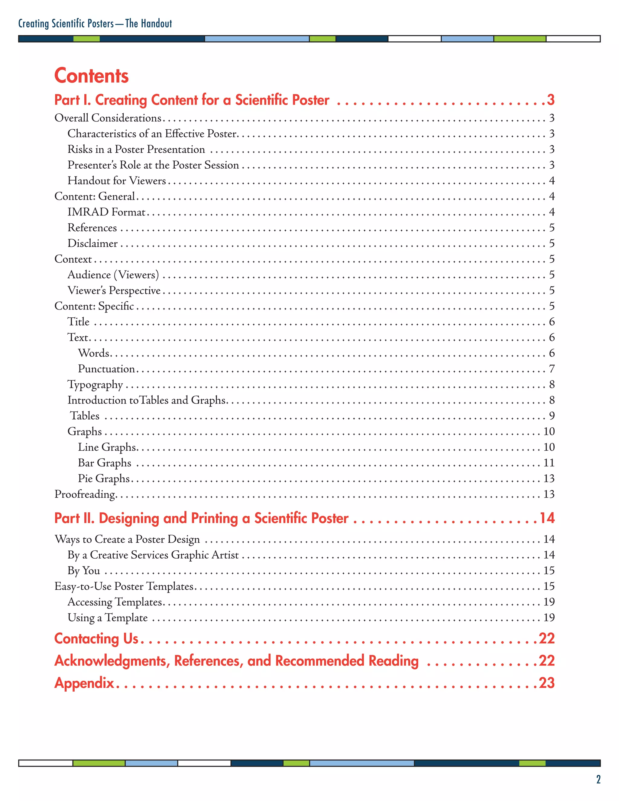 Creating Scientific Posters | PDF