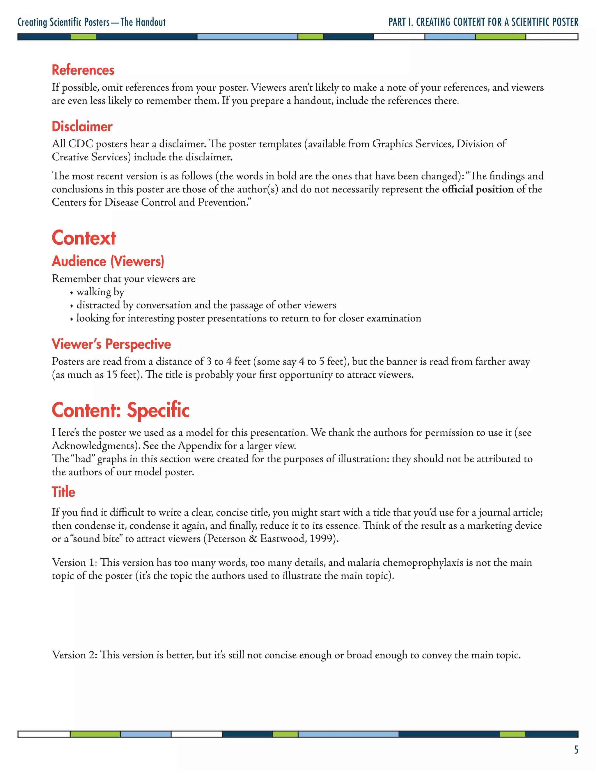 Creating Scientific Posters | PDF