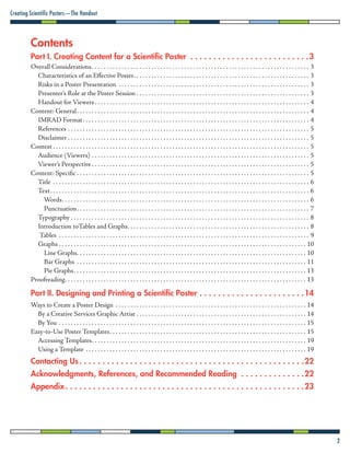 Creating Scientific Posters | PDF