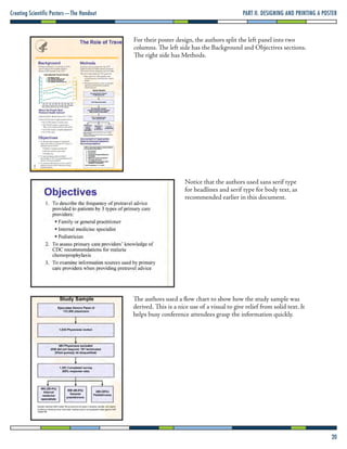 Creating Scientific Posters | PDF