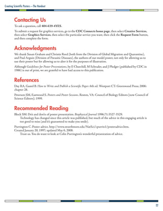 Creating Scientific Posters | PDF