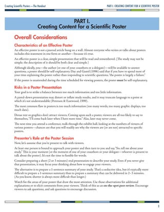 Creating Scientific Posters | PDF