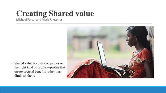 Creating shared value (CSV) | PPTX | Green Solutions | Business