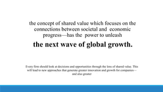 Creating shared value (CSV) | PPTX