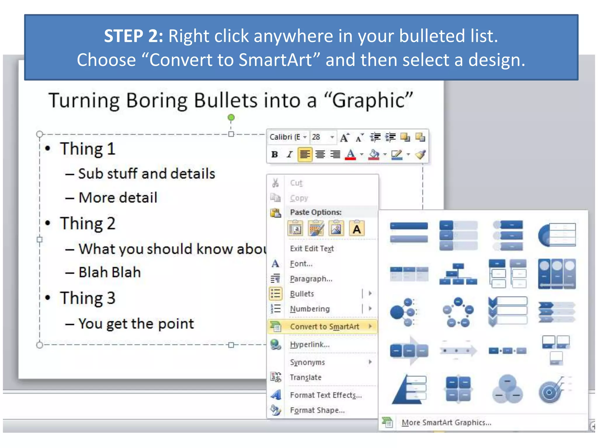 Creating SmartArt Graphics in PowerPoint | PPT