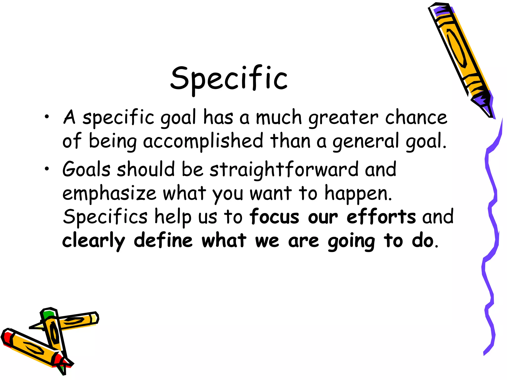 Creating Smart Goals Presentation | PPT
