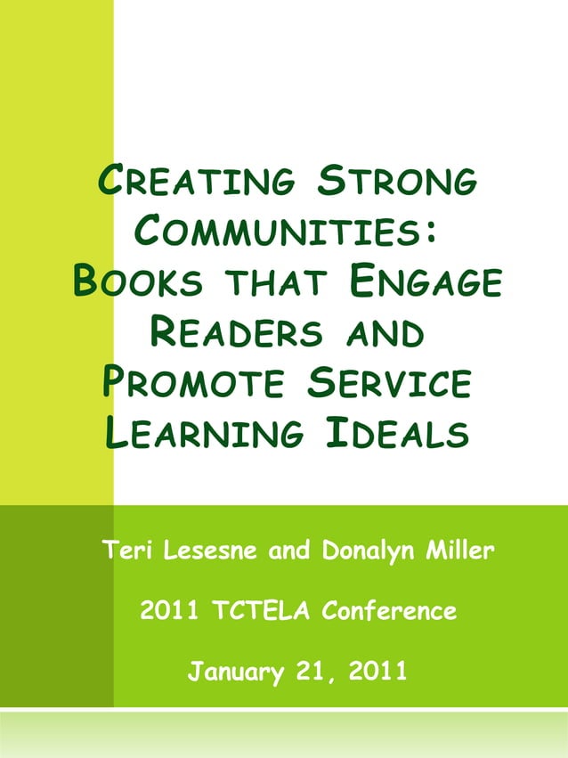 Creating strong communities | PDF