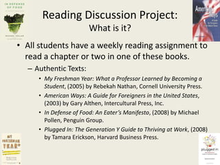 Creating student led content-based group projects | PPT