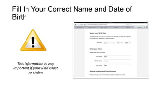 Creating Student Apple ID | PPTX
