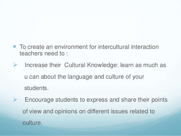 Creating supportive learning environment.