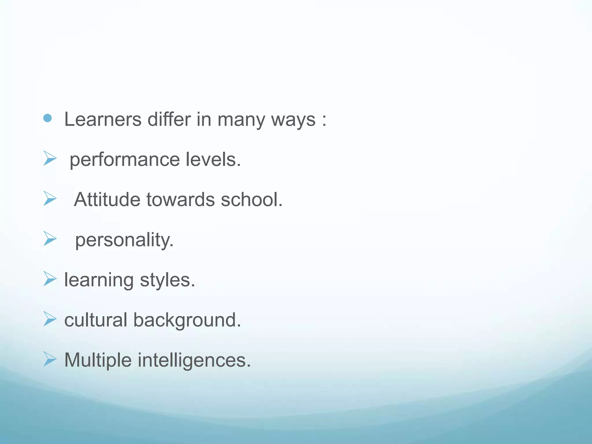 Creating supportive learning environment ppt | PPTX