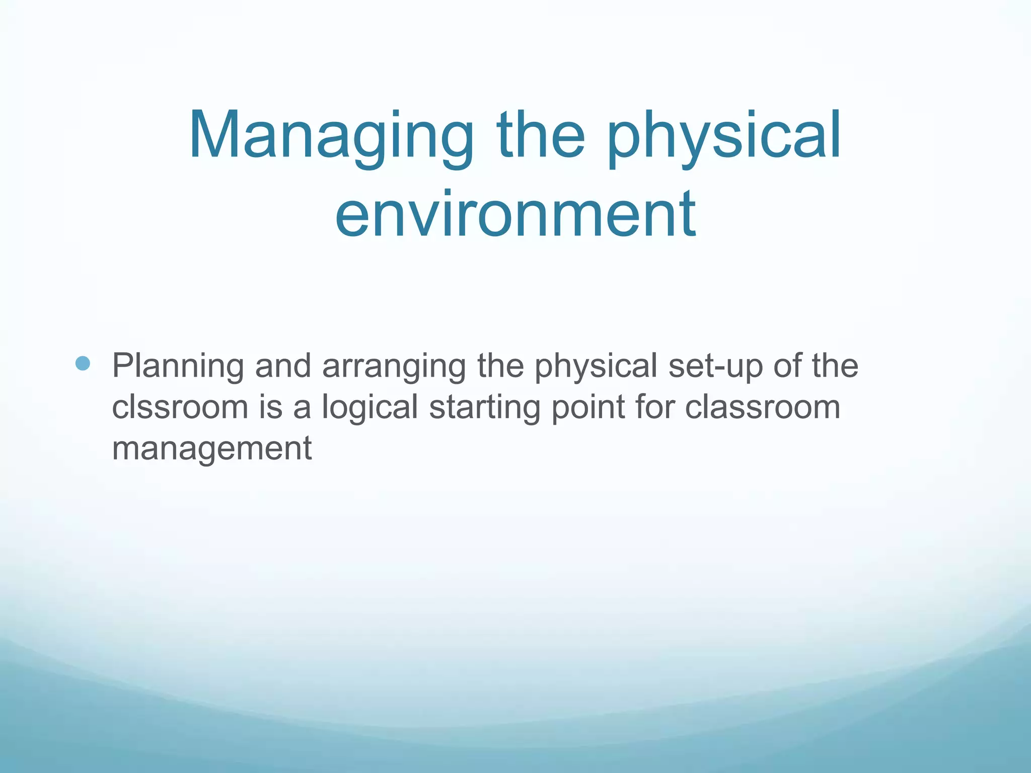 Creating supportive learning environment ppt | PPTX