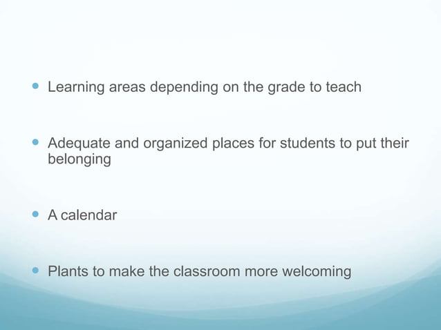 Creating supportive learning environment ppt | PPT