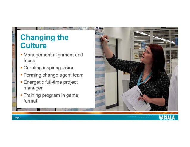 Creating systematic improvement culture - Case Vaisala | PPT