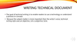 Creating technical document | PPTX