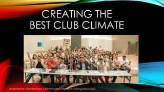 Creating the Best Club Climate | PDF